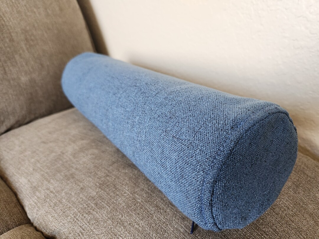 Bolster Pillow Cover VARIETY SIZE & COLOR Fabric Ivory/beige, Gray or ...