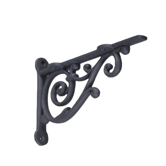 Metal Scroll Brackets 10 Inch Victorian Scroll Cast Iron Shelf Bracket
