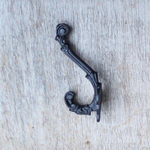 Small Black Victorian Wall Hook - Etsy