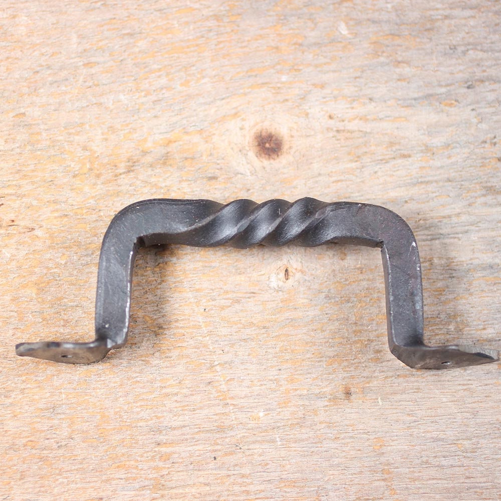 Wrought Iron Door Handle Forged Square Door Handle Heavy - Etsy