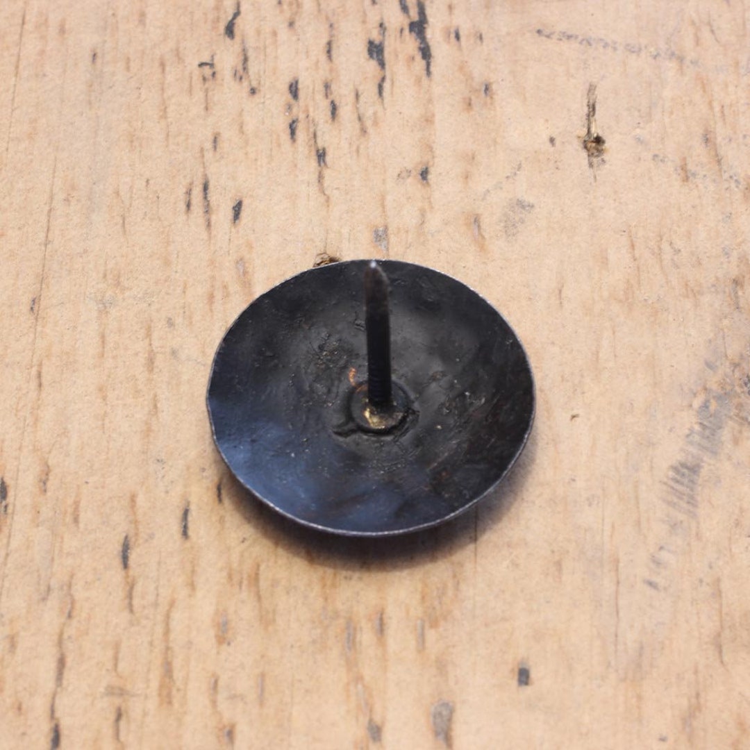 25 Pack Black 1-1/2 Inch Round Clavos. 1-1/2 Black Antique Looking ...