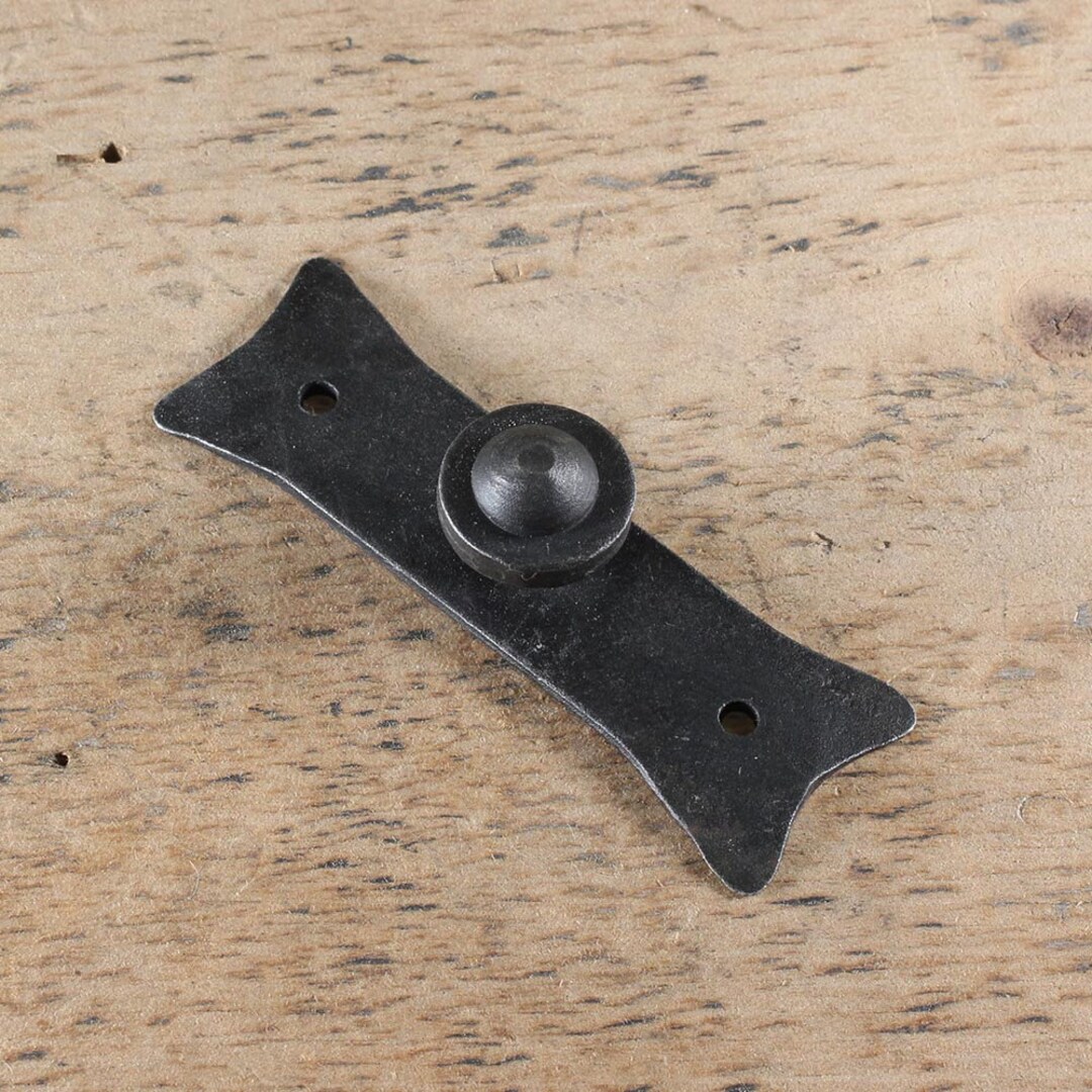 Wrought Iron Knob With Backplate, Forged Handle 7-1 - Etsy