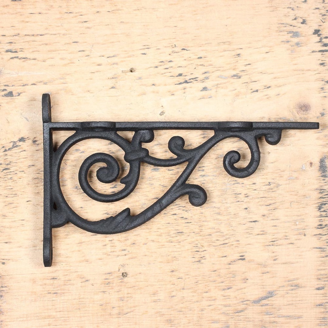 Black Medium Size Intricate Scroll Design Shelf Bracket DH-7 - Etsy