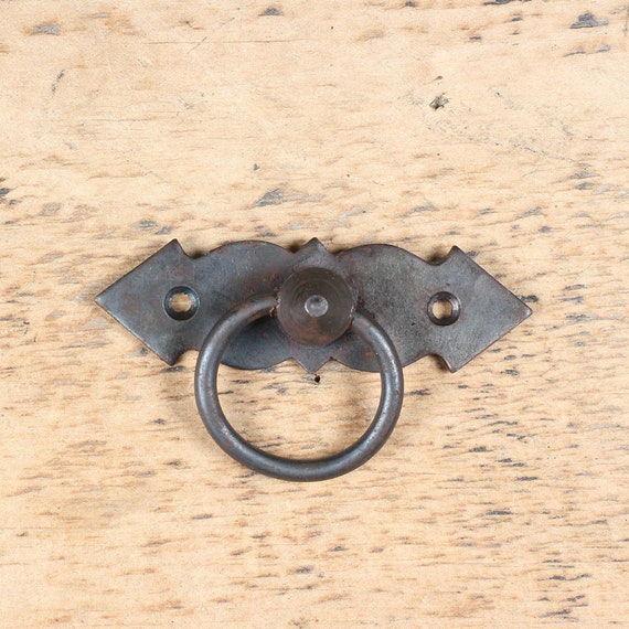 Wrought Iron Ring on Arrow Horizontal Plate Forged Iron Ring - Etsy