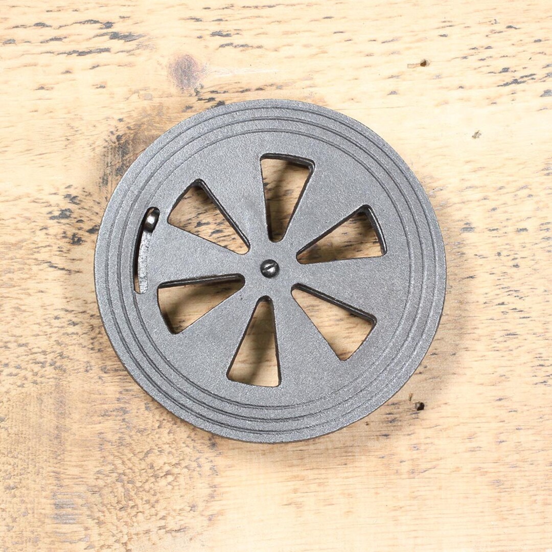 Round Cast Iron Register With Damper - Etsy