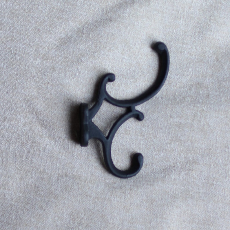 Cast Iron Scroll Hook | Etsy