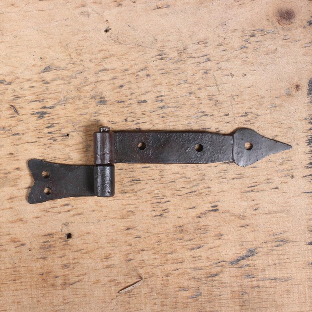 Arrow Strap Forged Left Side Hinge, Arrow Forged Iron Rustic Hinge. - Etsy
