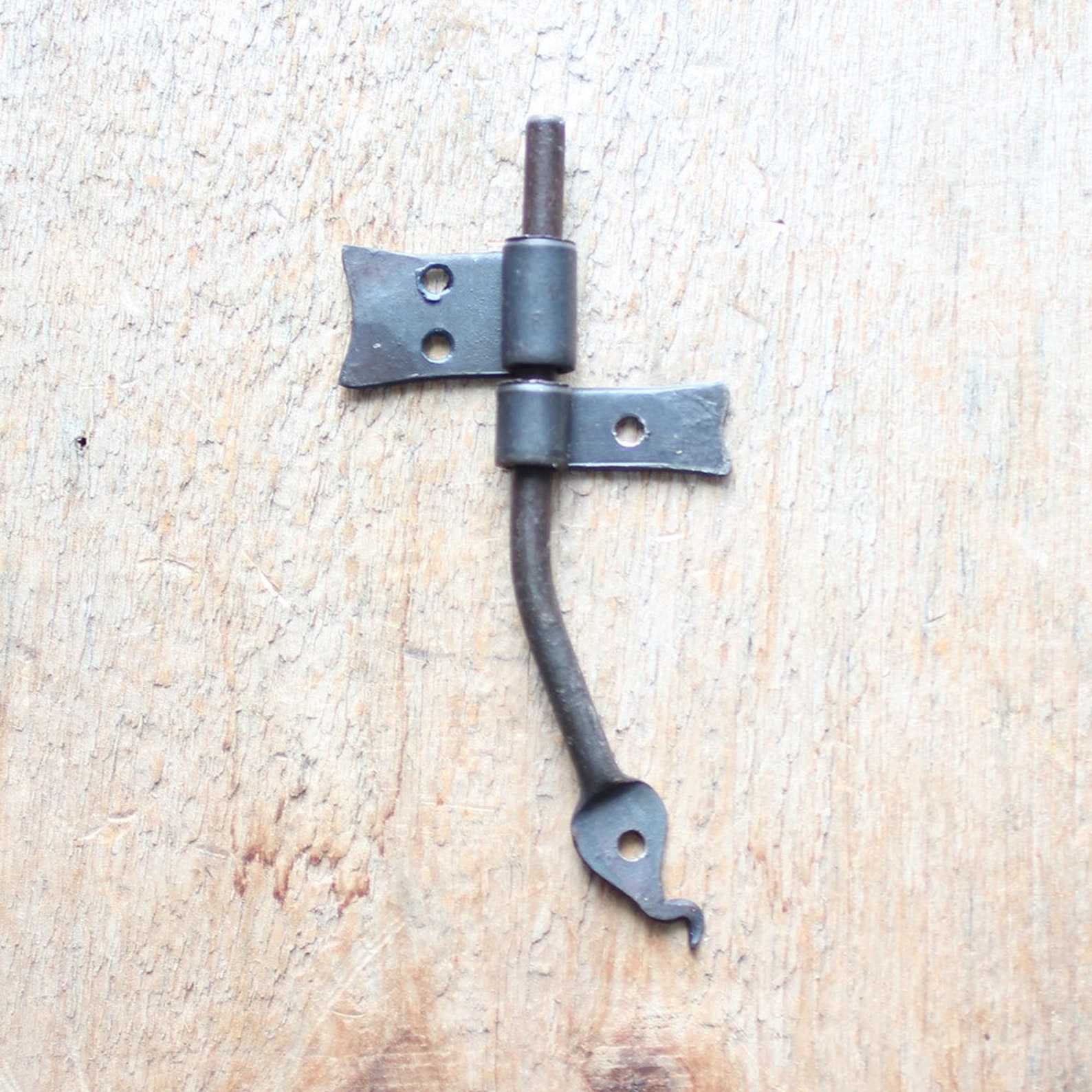 Right Sided Forged Iron Rat Tail Hinge | Etsy