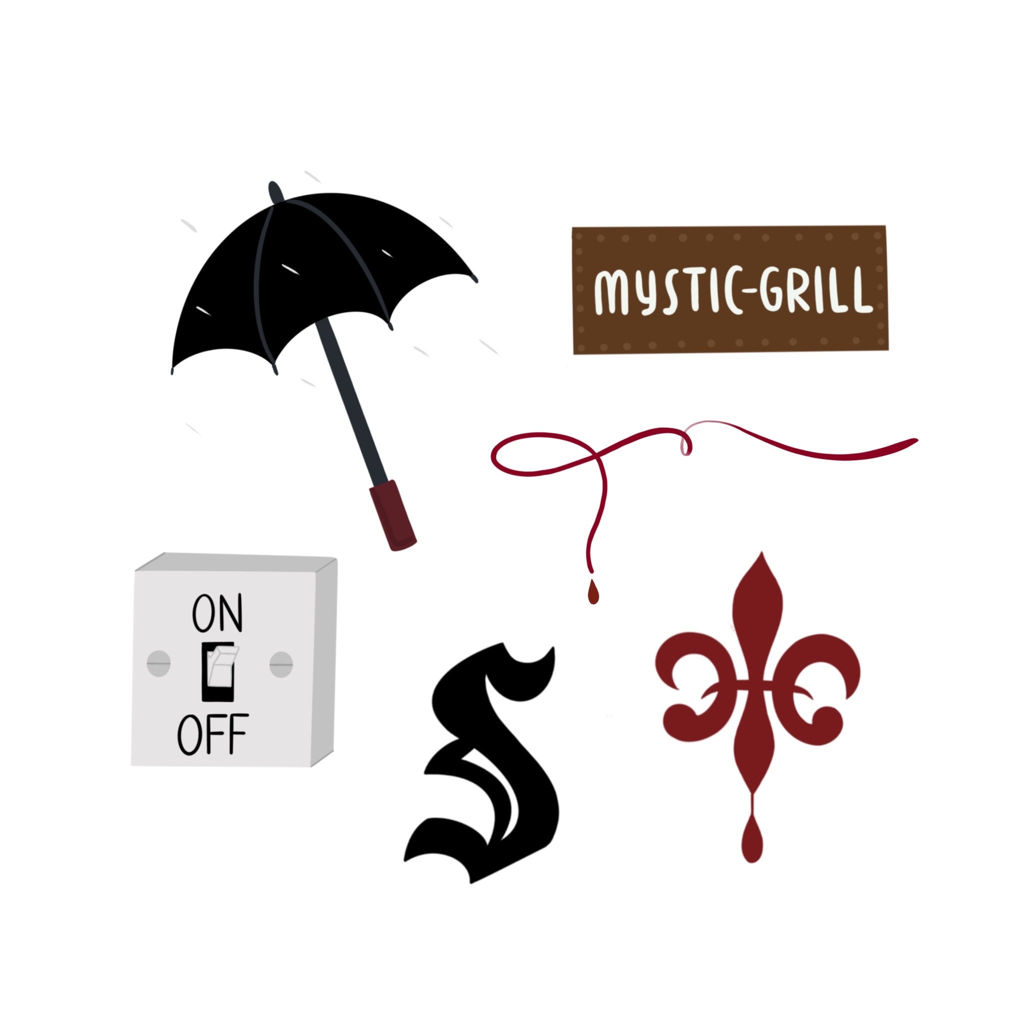 Vampire Diaries Sticker Pack - Etsy