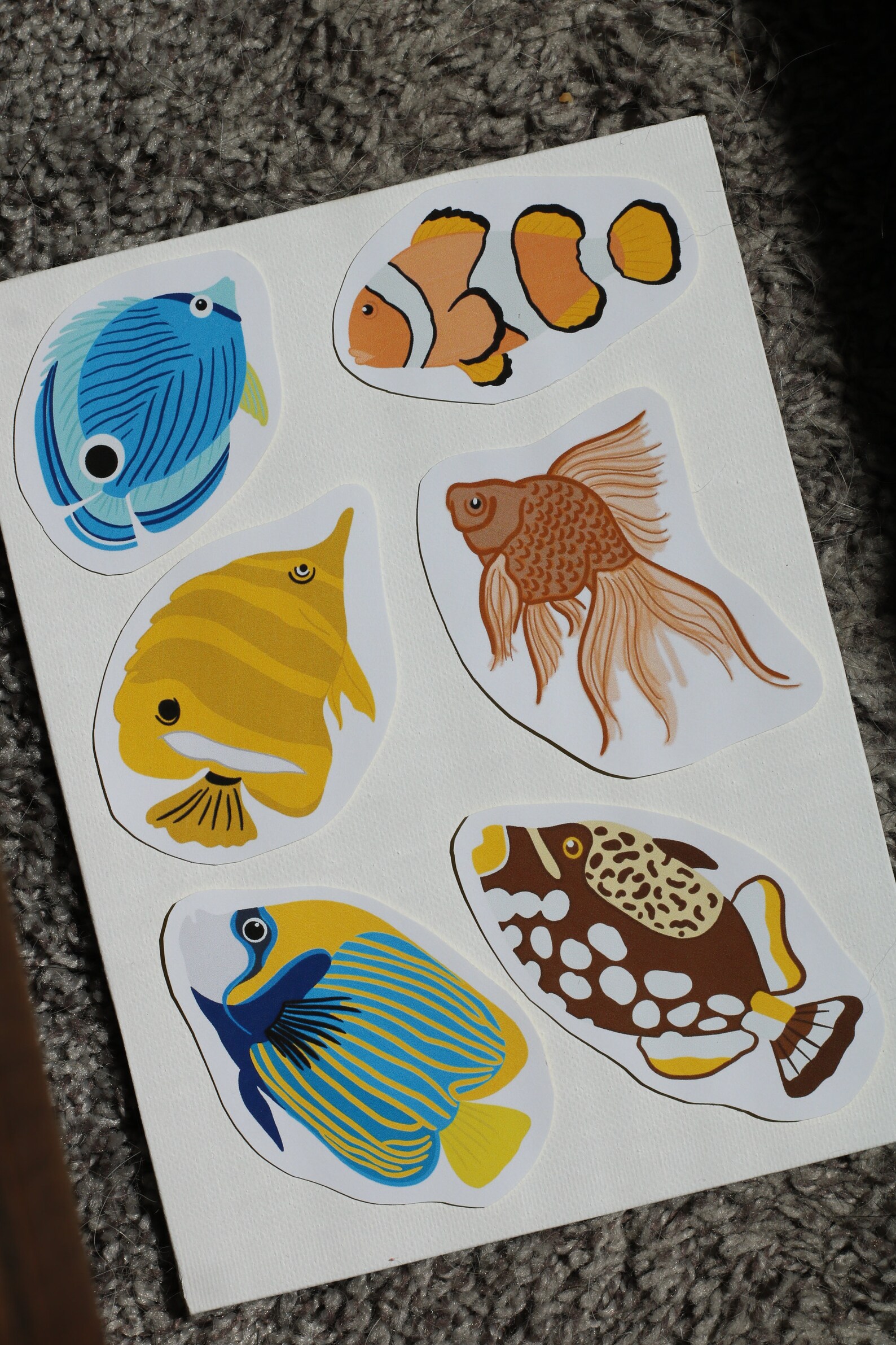 Tropical Fish Sticker Pack | Etsy
