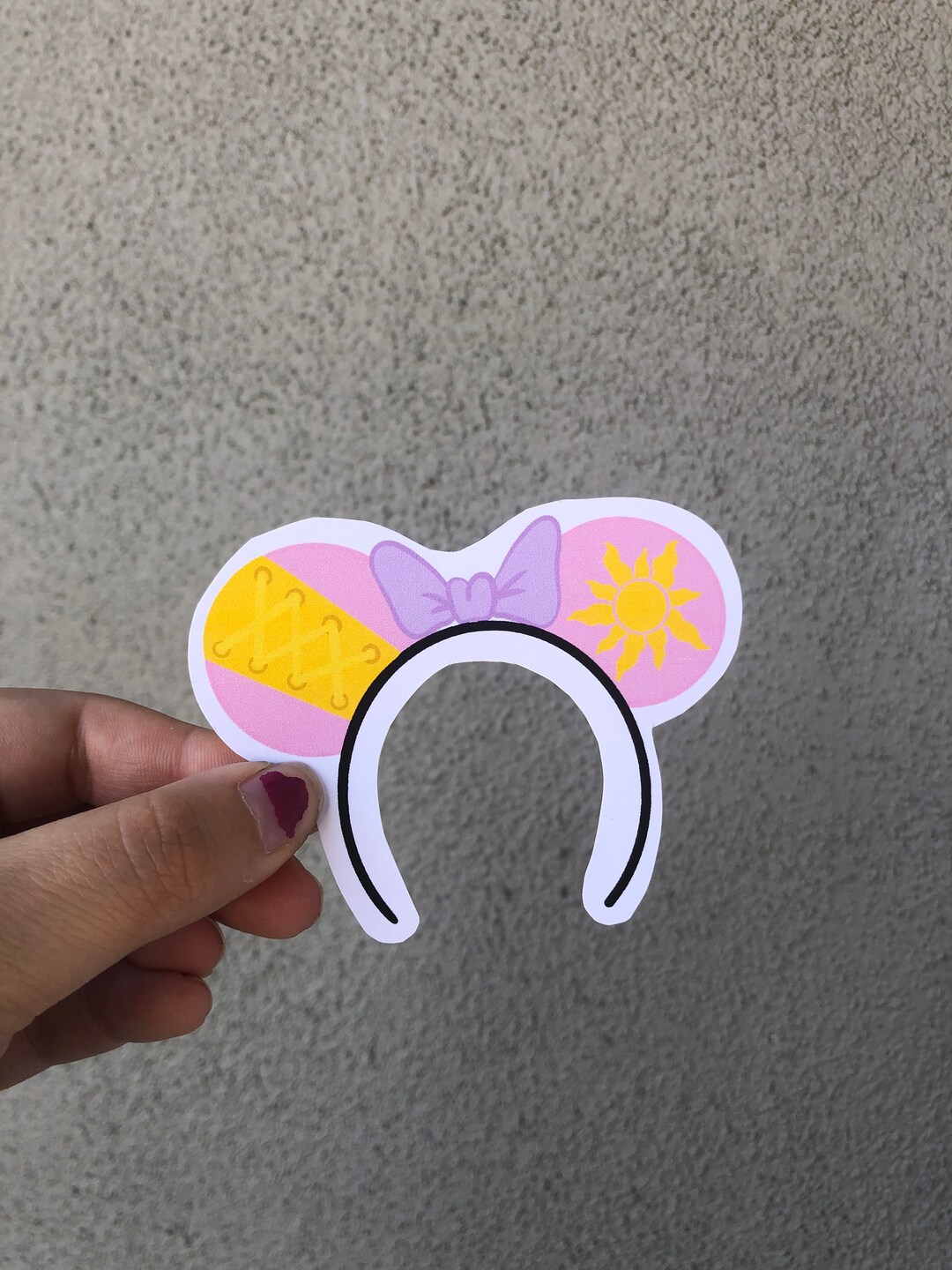 Tangled Disney Mickey Mouse Ears Sticker - Etsy