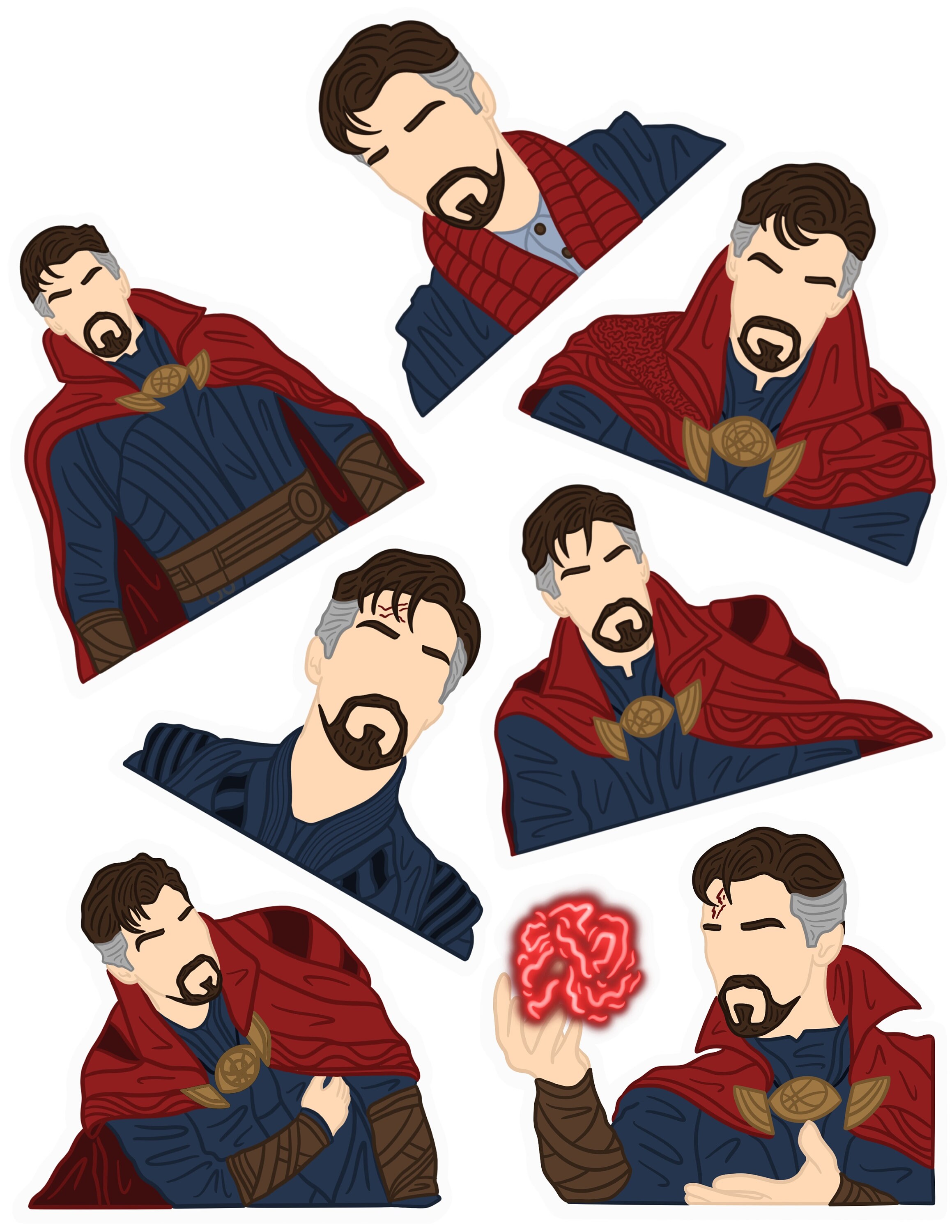 Dr. Strange Multiverse of Madness Sticker Pack - Etsy