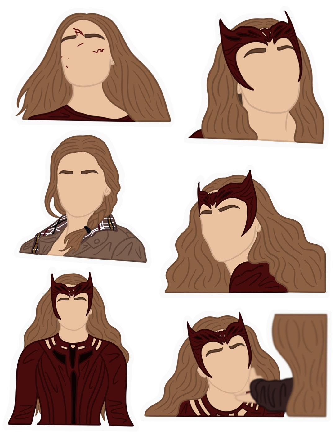 Scarlett Witch Multiverse of Madness Sticker Pack - Etsy