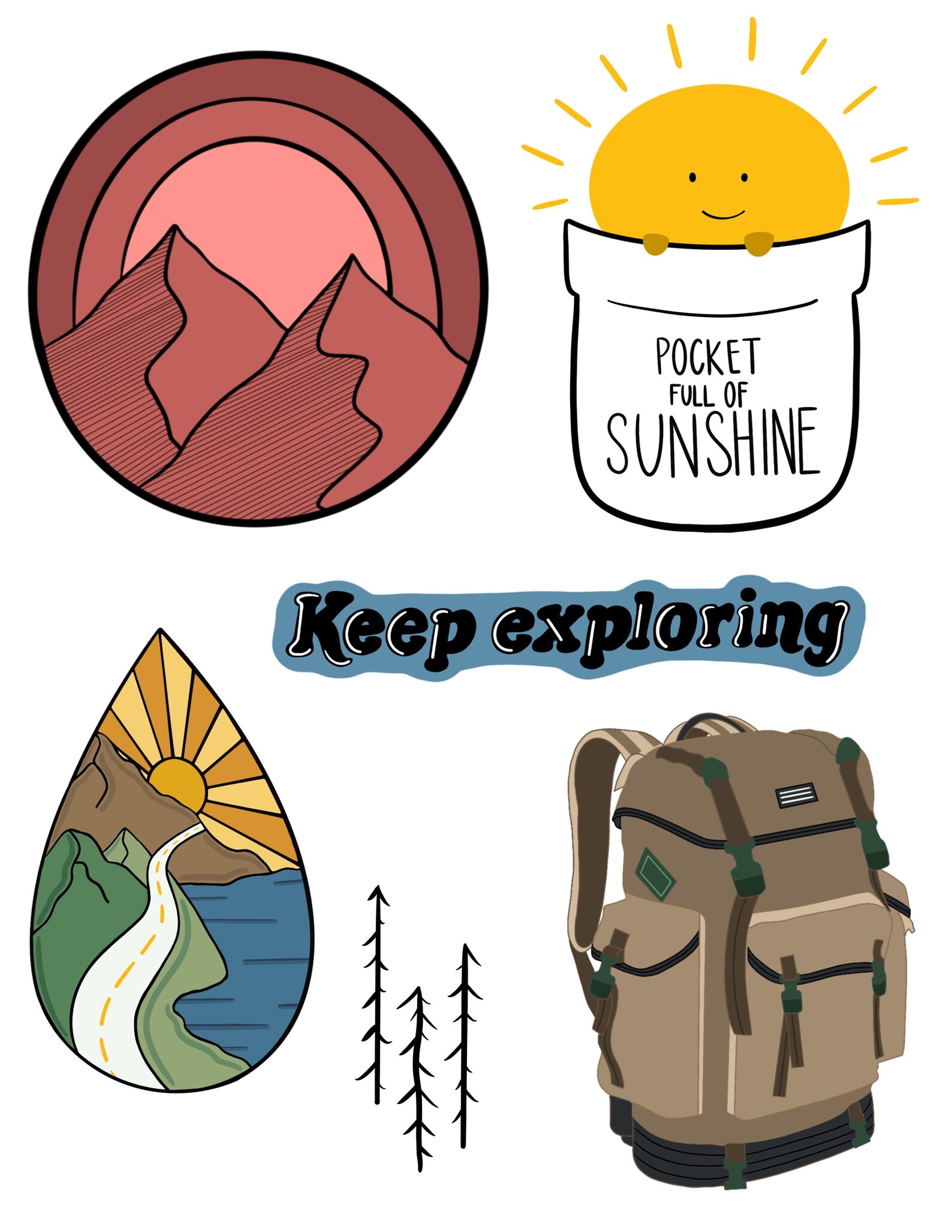 Keep Exploring Sticker | Etsy