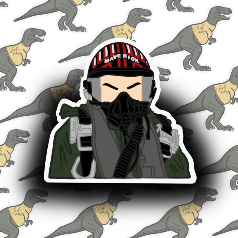 Tom Cruise Maverick Top Gun Sticker Pack - Etsy