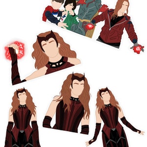 Scarlett Witch Sticker Pack - Etsy