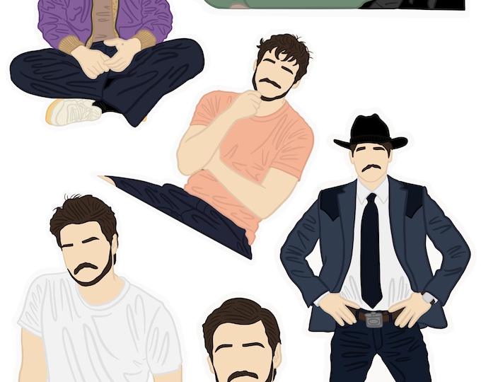 Pedro Pascal Sticker Pack - Etsy