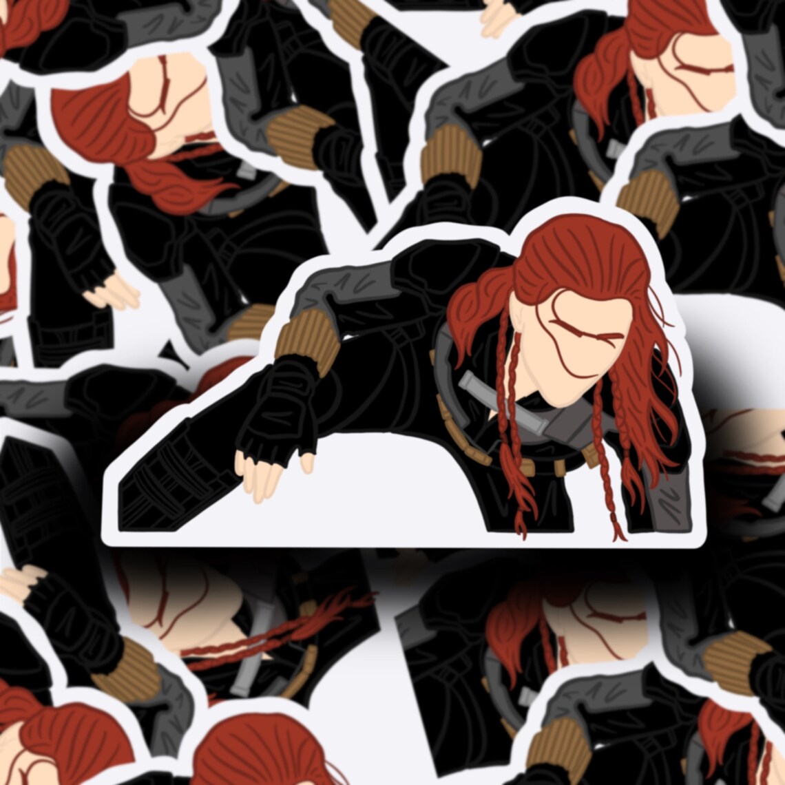 Black Widow Sticker Pack | Etsy