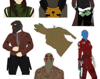 Guardians of the Galaxy Star Lord Band Sticker - Etsy