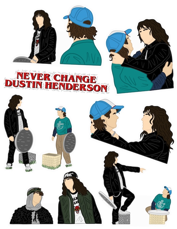 Eddie Dustin Sticker Pack - Etsy