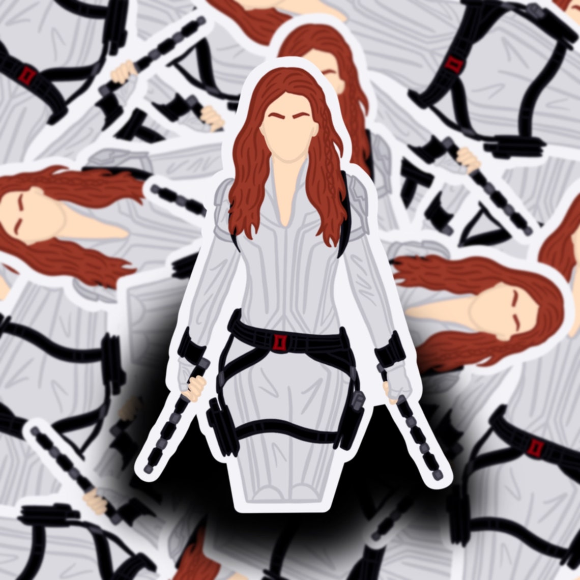 Black Widow Sticker Pack - Etsy