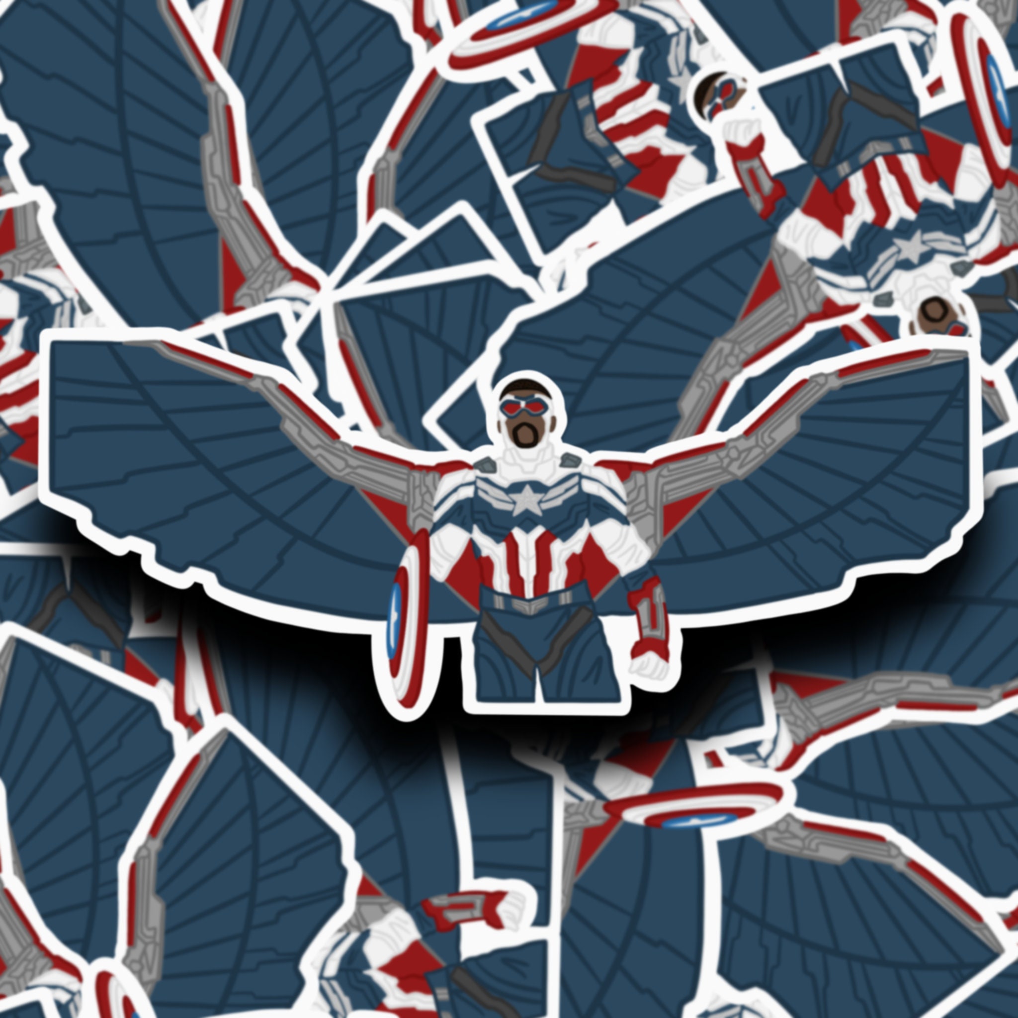 Captain America Sticker Pack - Etsy