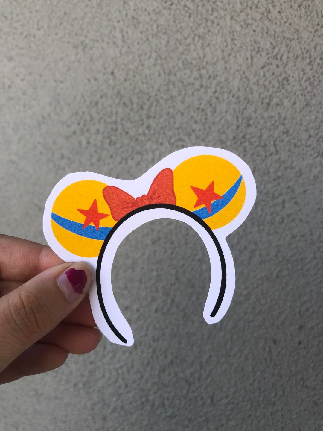 Toy Story Disney Mickey Mouse Ears Sticker - Etsy
