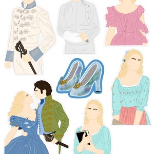 Cinderella Sticker Pack - Etsy