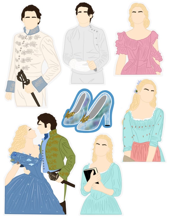 Cinderella Sticker Pack | Etsy