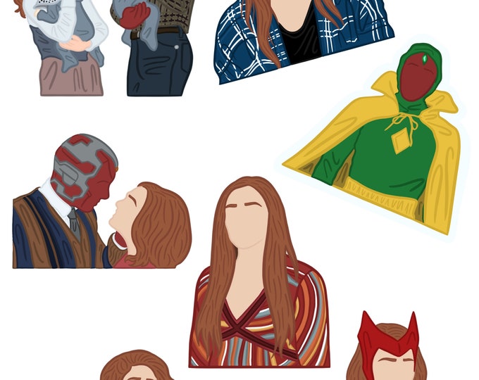 Wanda Vision Sticker Pack - Etsy España