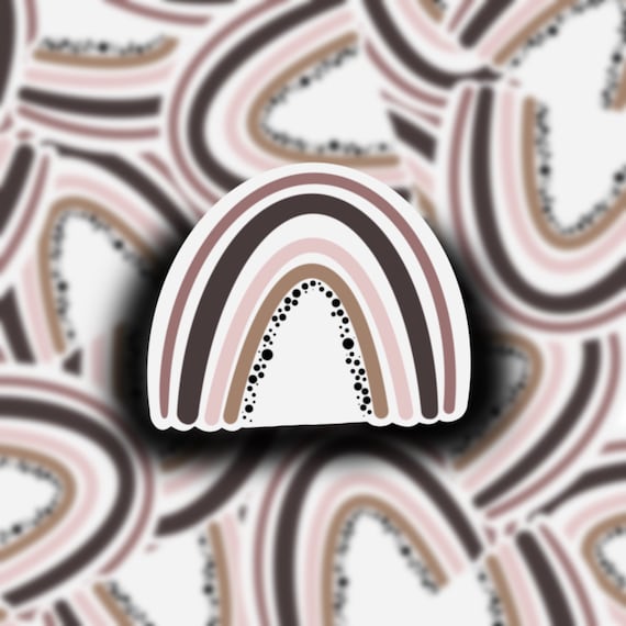 Pink Rainbow Sticker | Etsy