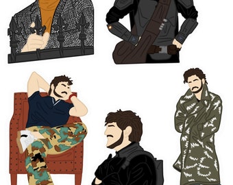 Pedro Pascal Vol. 2 Sticker Pack | Etsy