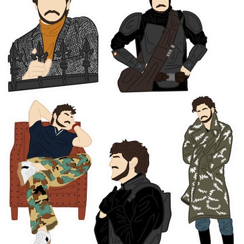 Pedro Pascal Sticker Pack - Etsy
