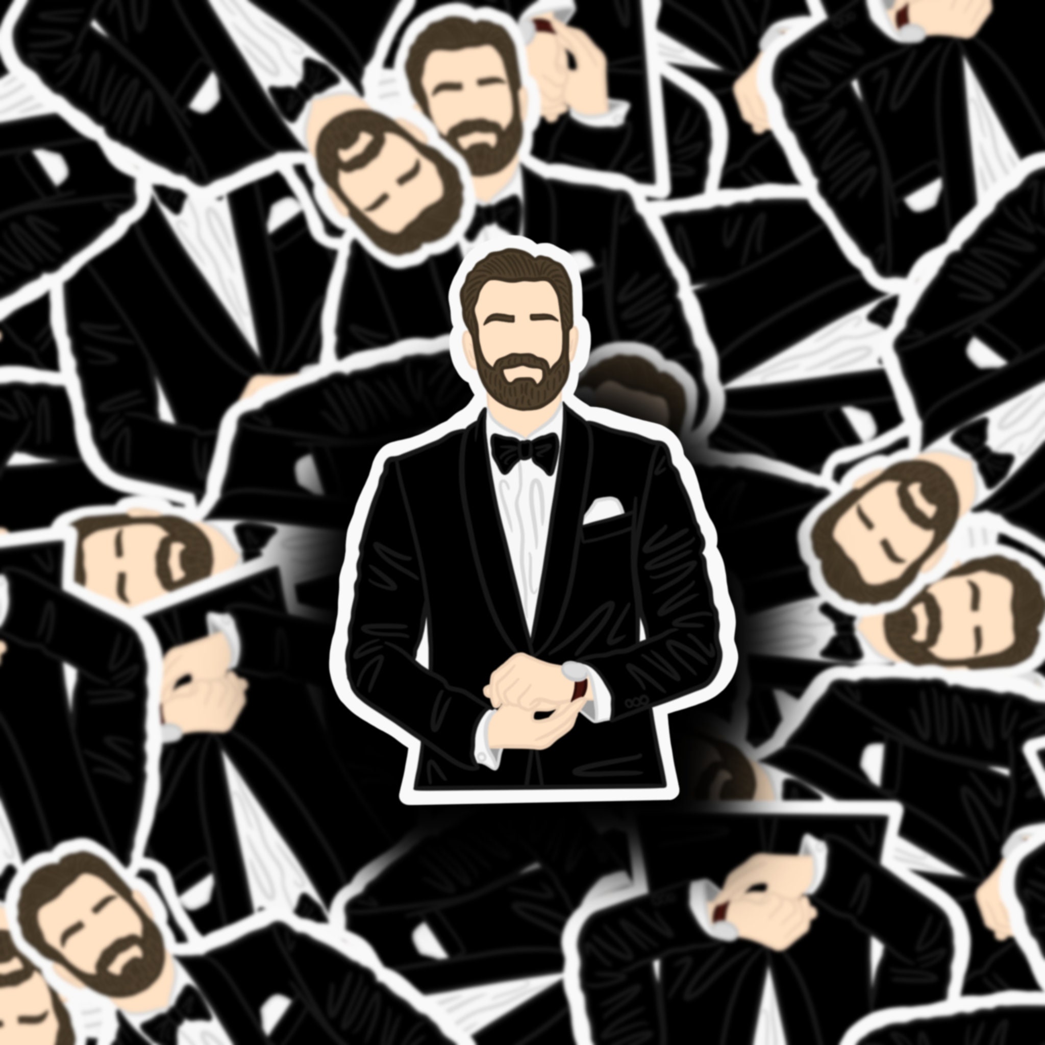 Chris Evans Sticker Pack | Etsy