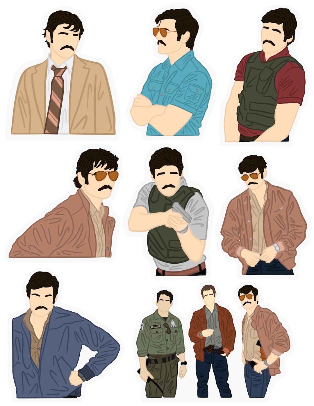 Javier Peña Sticker Pack - Etsy