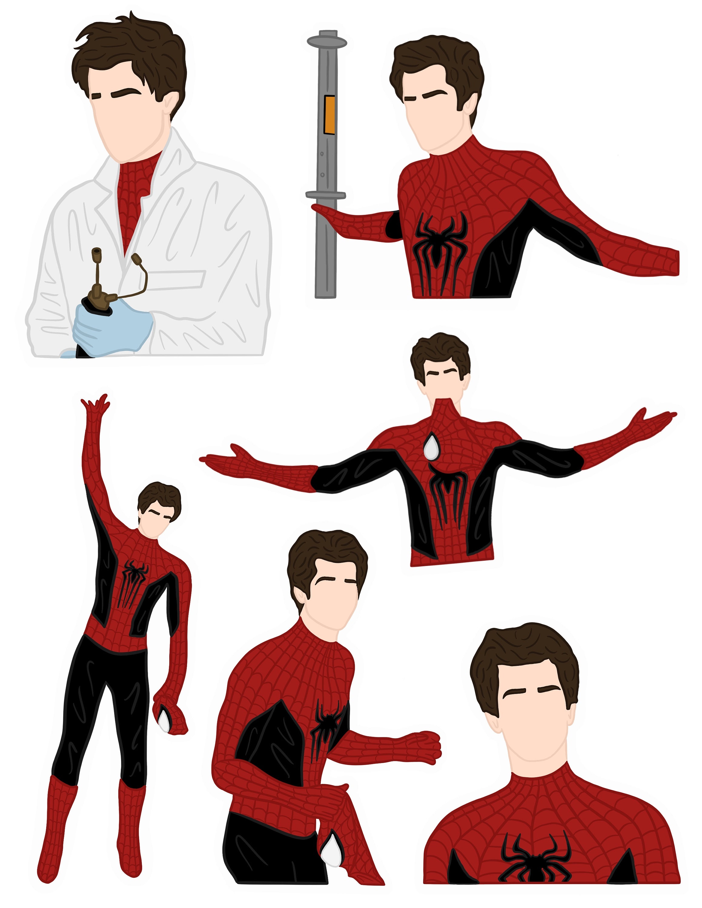 Andrew Garfield: No Way Home Sticker Pack - Etsy