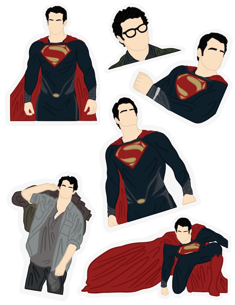Man of Steel Sticker Pack - Etsy