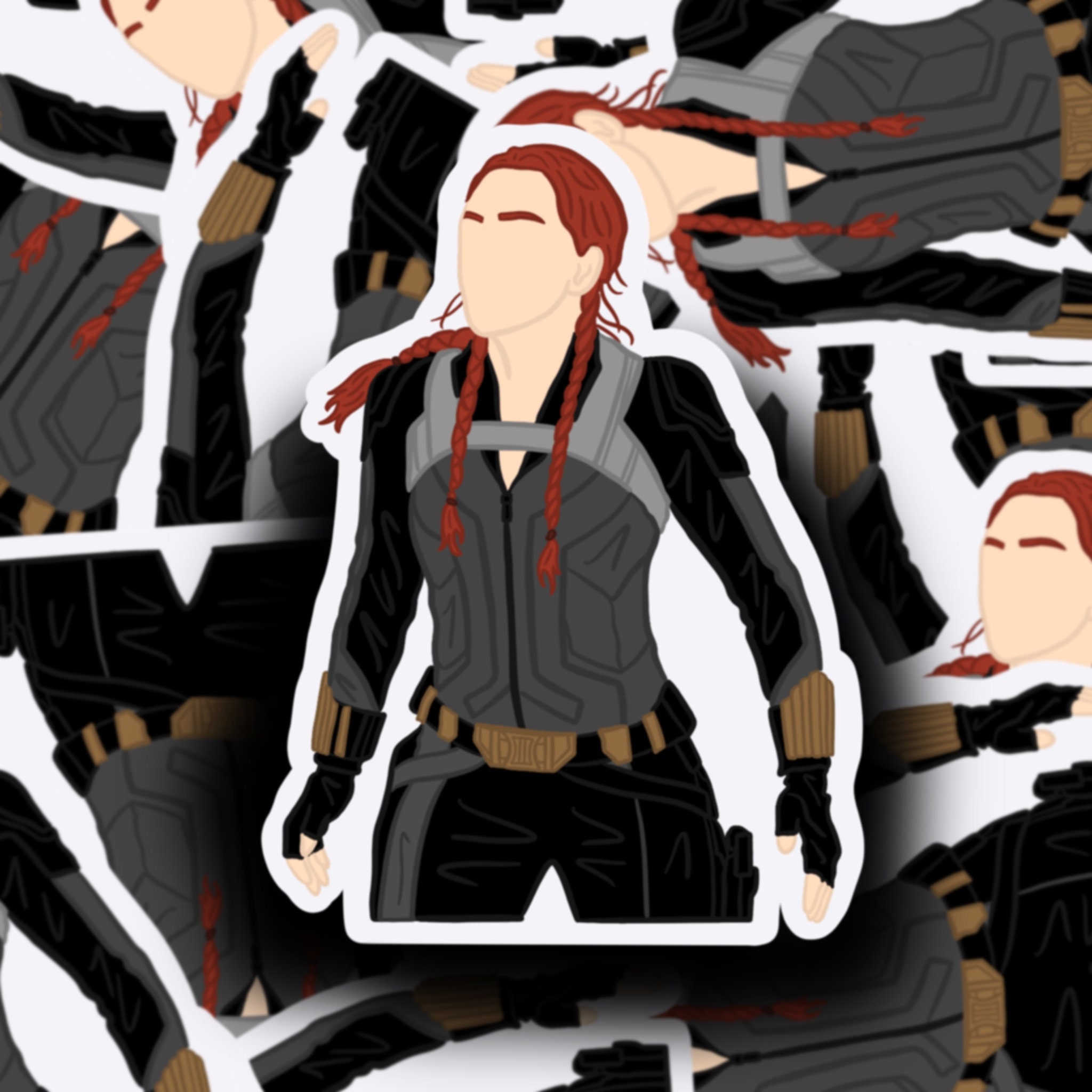 Black Widow Sticker Pack - Etsy