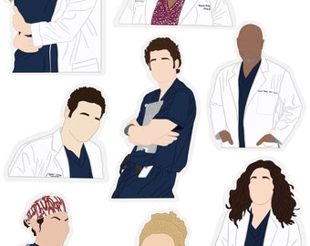 Grey's Anatomy Meredith Sticker Cute Stickers Stickers - Etsy