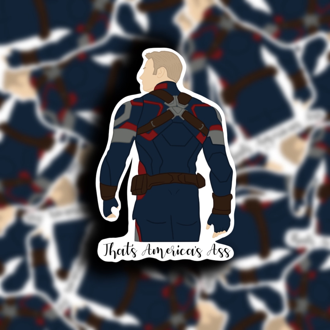 Captain America Sticker - Etsy