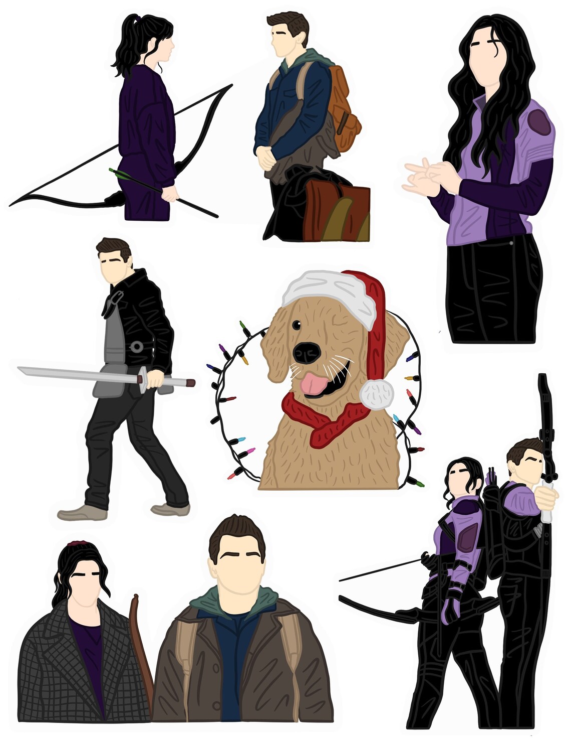 Hawkeye Series Sticker Pack - Etsy