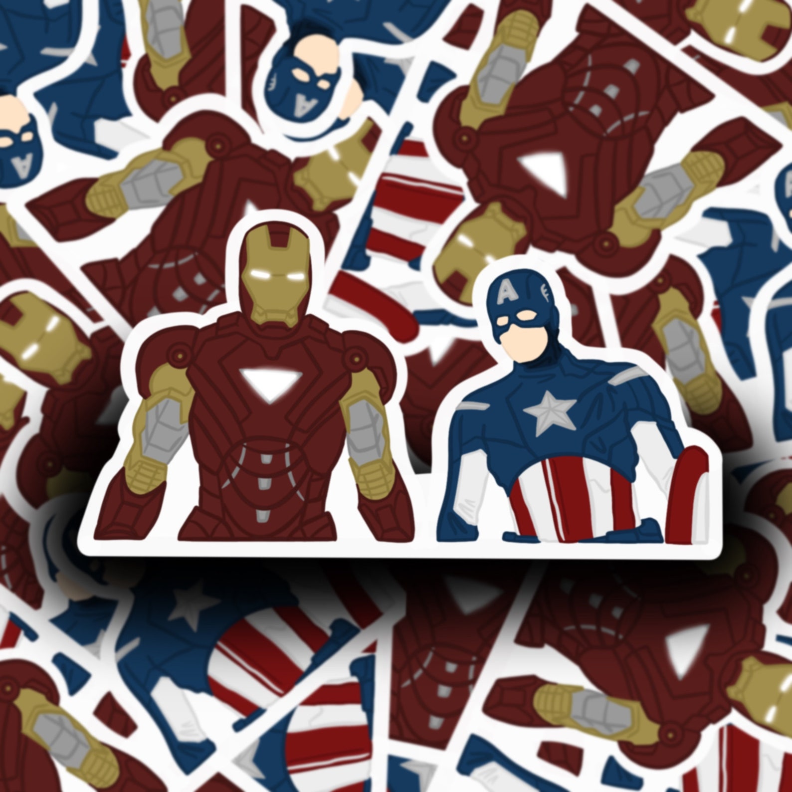 The Original 6 Avengers Sticker Pack | Etsy