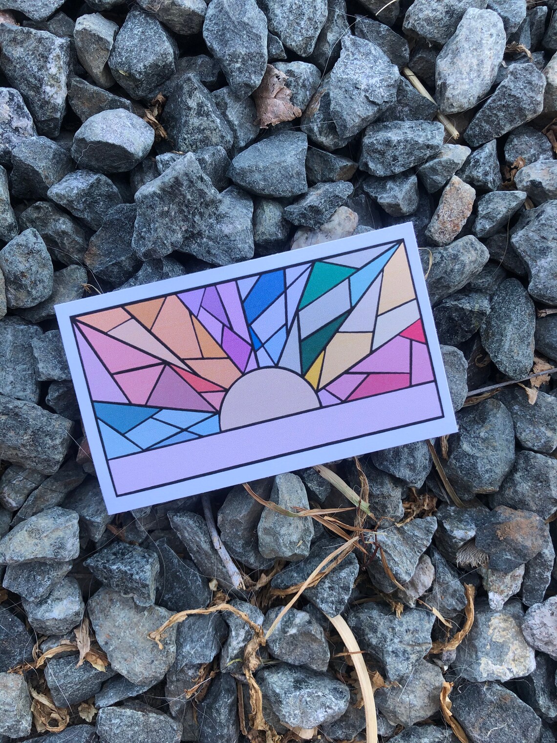 Stain Glass Sun Sticker - Etsy