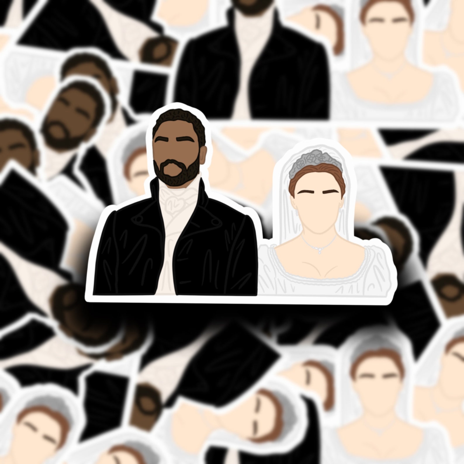 Bridgerton - Daphne and Simon Sticker Pack - Etsy