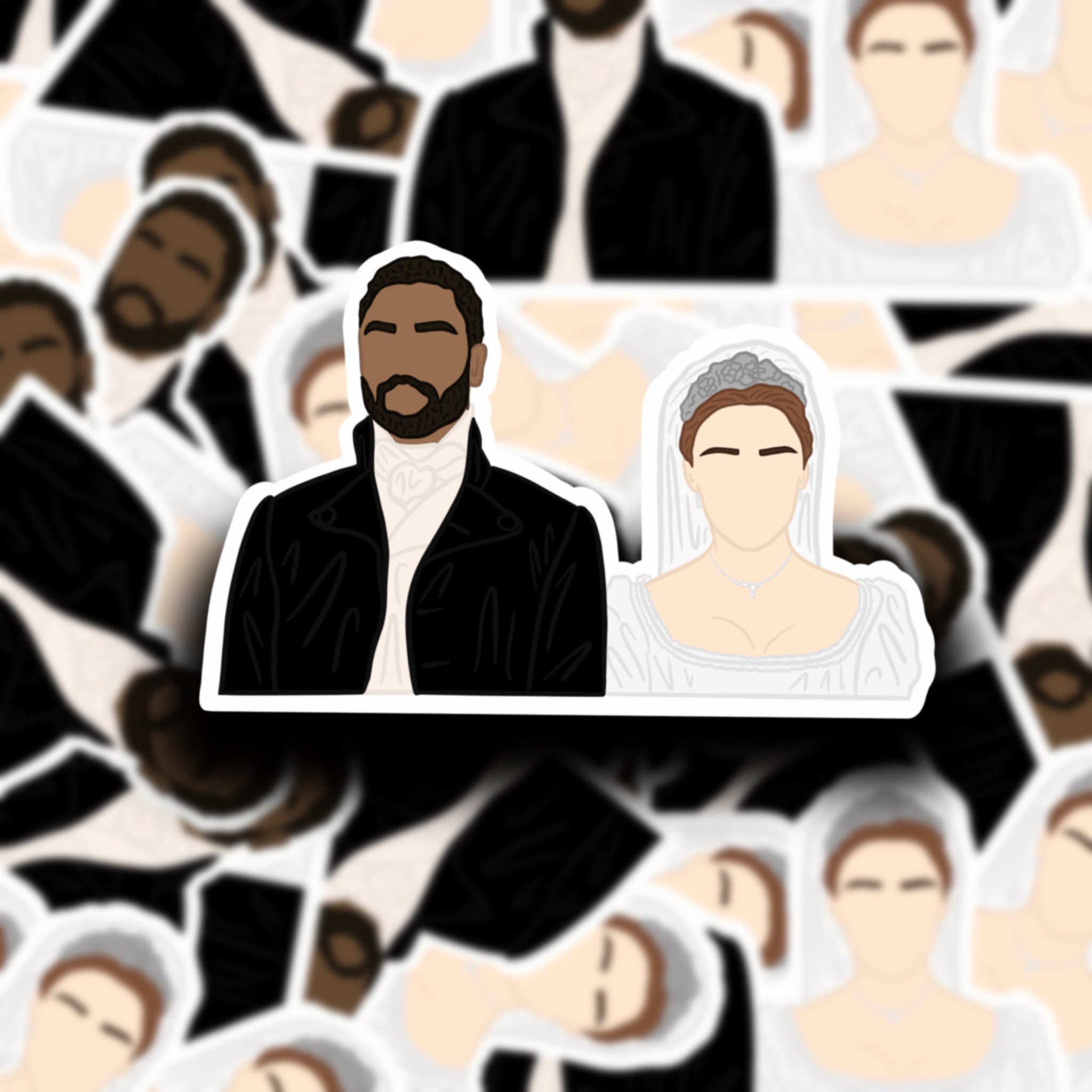 Bridgerton - Daphne and Simon Sticker Pack - Etsy