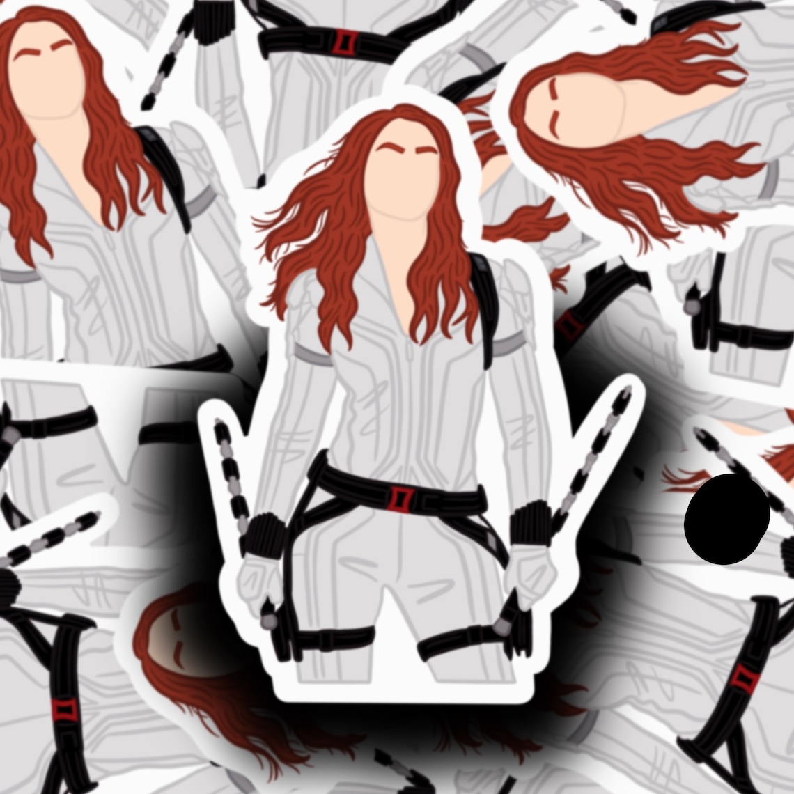 Black Widow Sticker Pack - Etsy