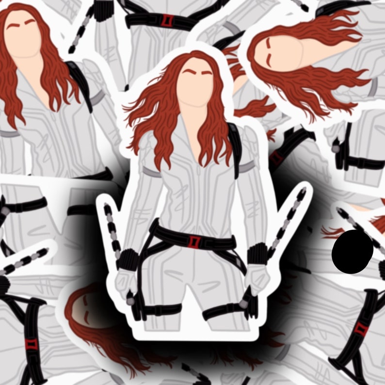 Black Widow Sticker Pack - Etsy