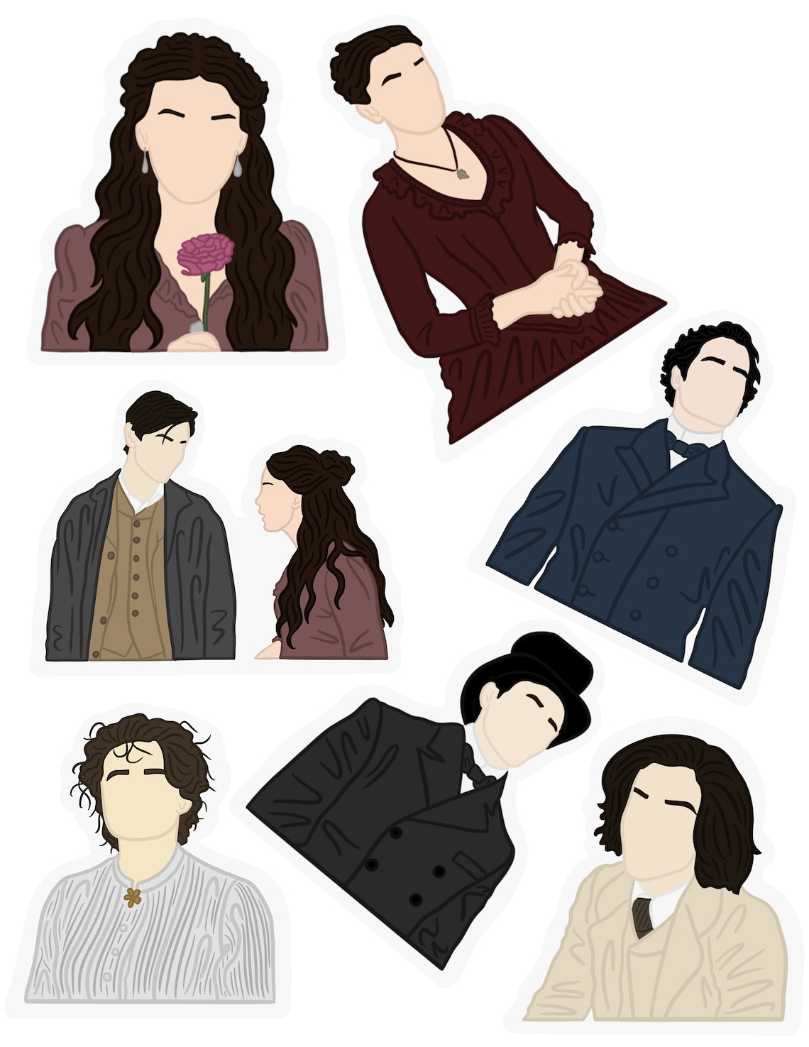 Enola Holmes Sticker Pack | Etsy