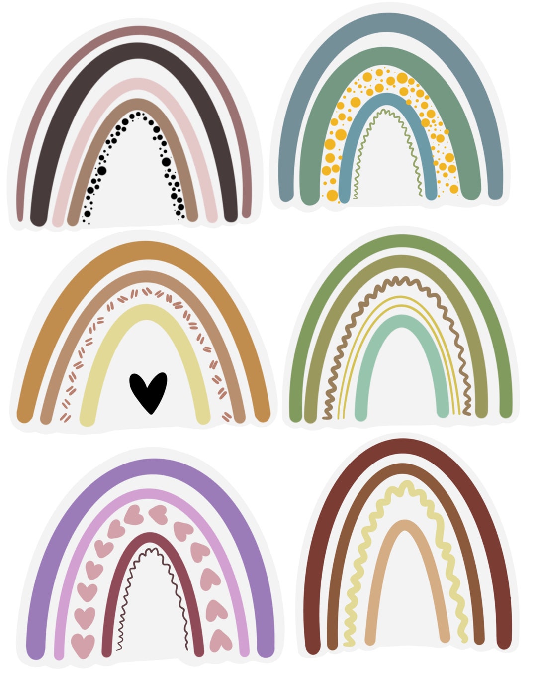 Rainbow Sticker Pack - Etsy