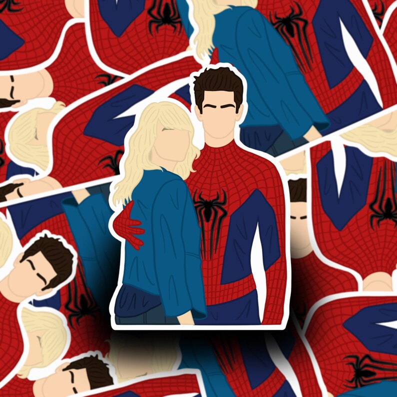 Peter Parker & Gwen Stacey Sticker Pack - Etsy